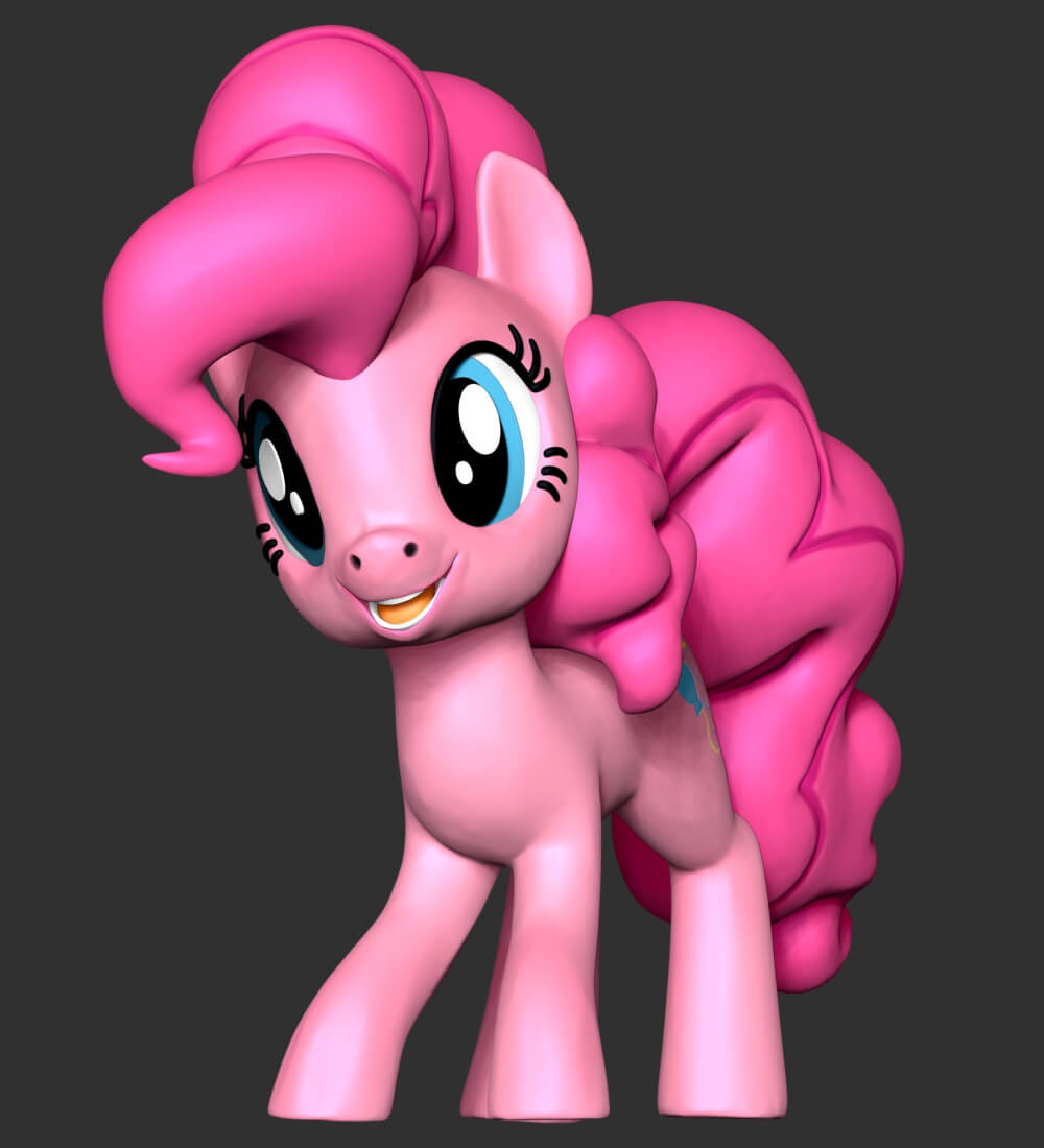 Pinkie Pie - My Little Pony 3D Print Model by lovemodel