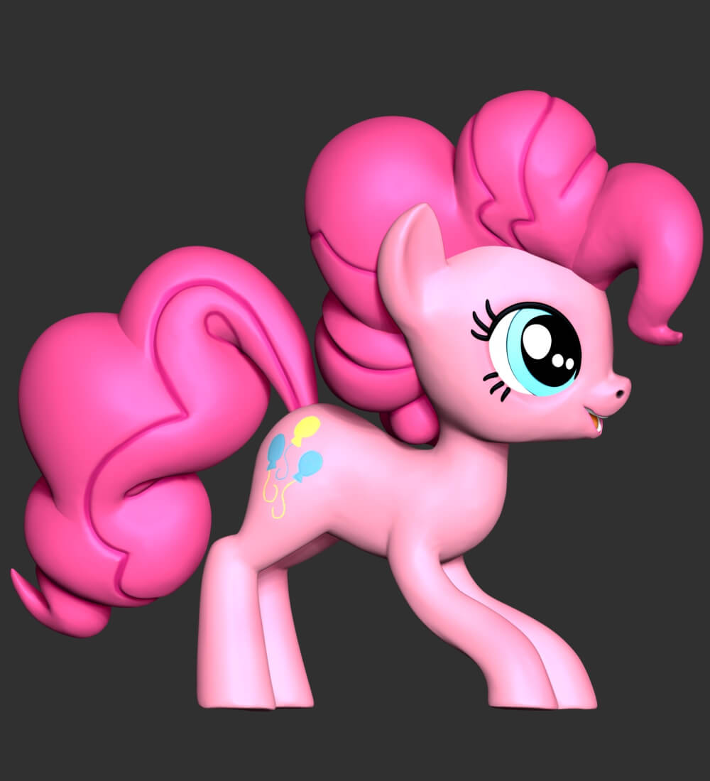 Pinkie Pie - My Little Pony 3D Print Model by lovemodel
