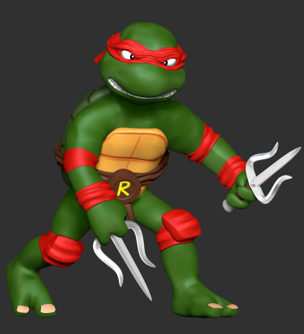 Raphael - Teenage Mutant Ninja Turtles 3D Print Model by lovemodel