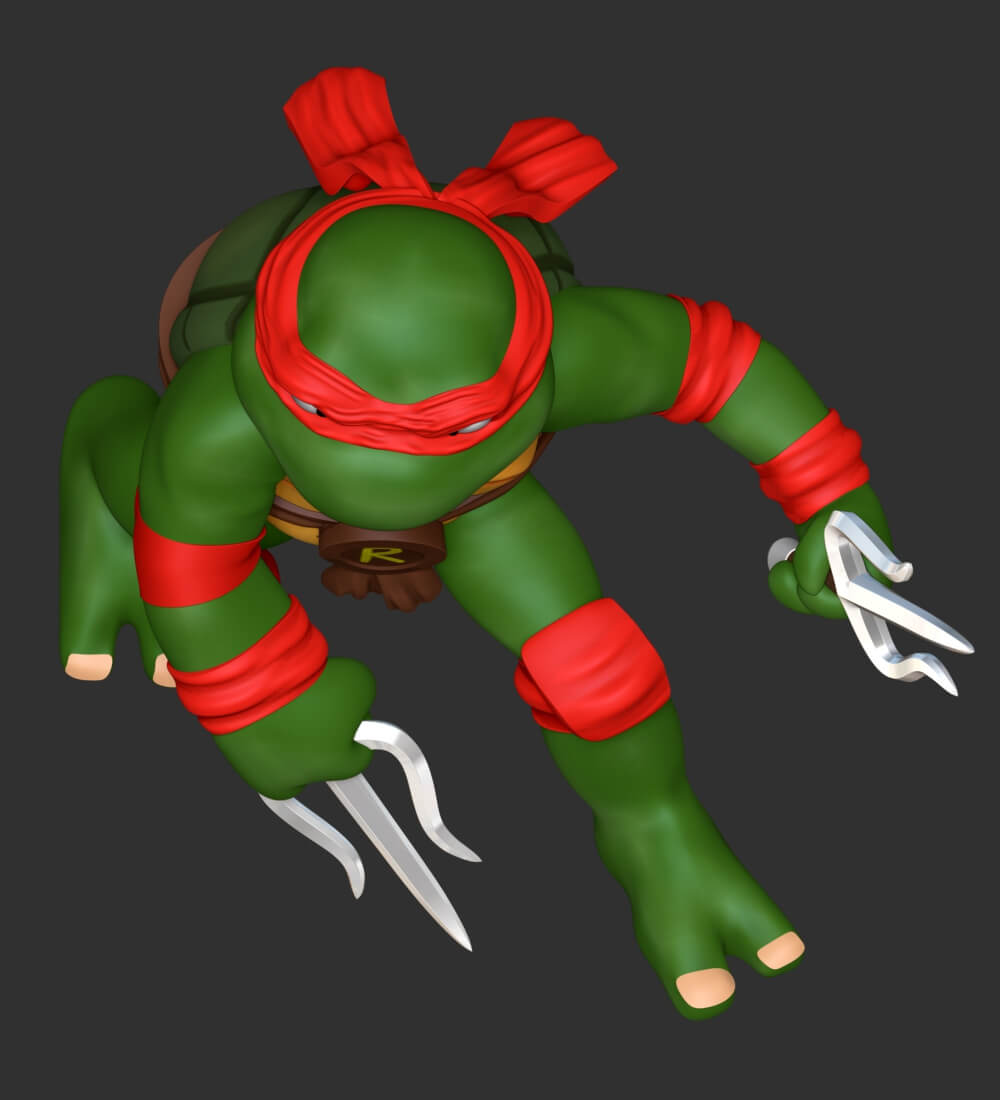 Raphael - Teenage Mutant Ninja Turtles 3D Print Model by lovemodel