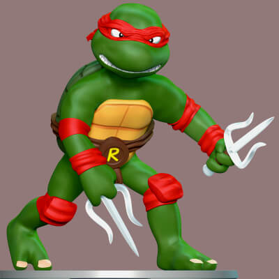 Raphael - Teenage Mutant Ninja Turtles 3D Print Model by lovemodel