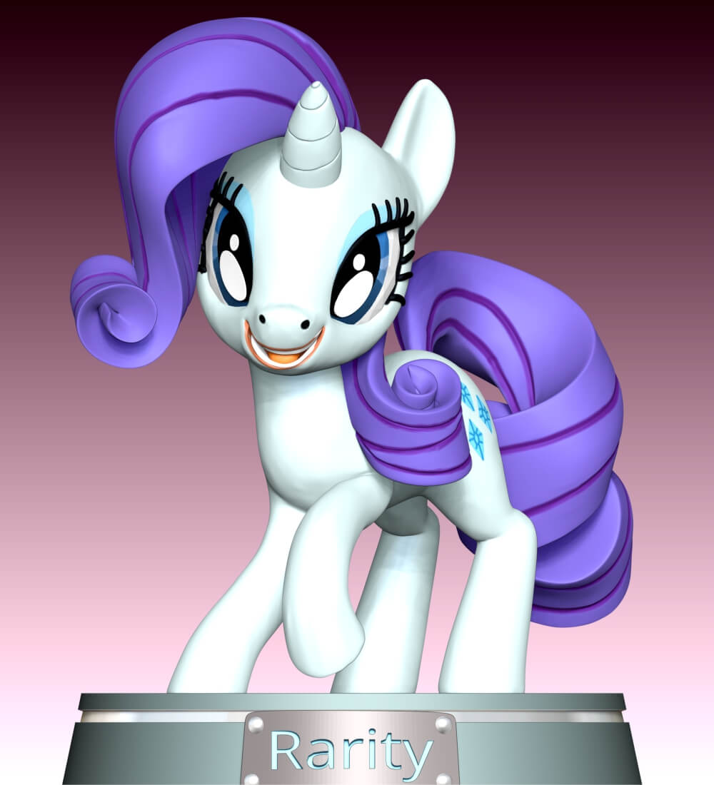 Rarity - My Little Pony 3D Model by lovemodel
