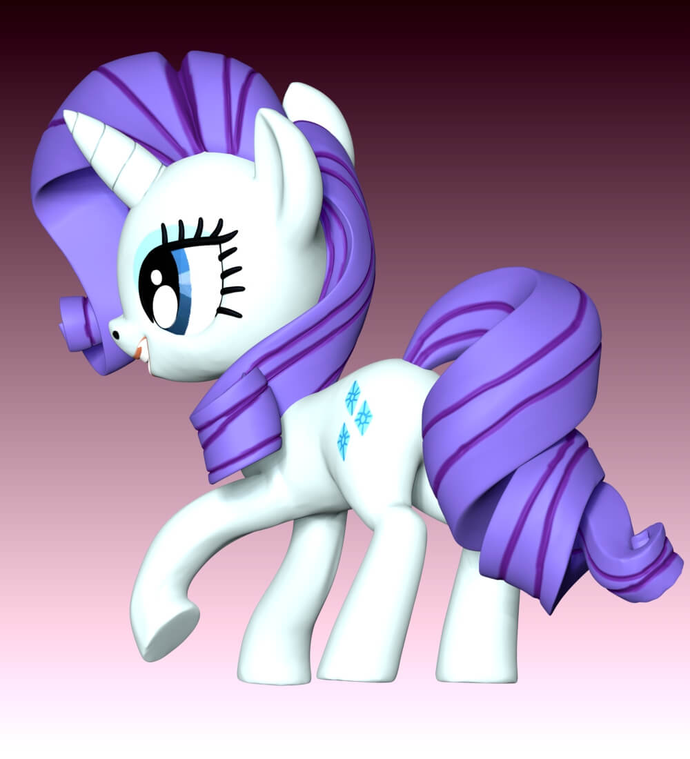 Rarity - My Little Pony 3D Model by lovemodel