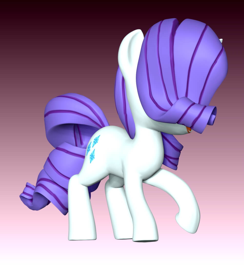 Rarity - My Little Pony 3D Model by lovemodel