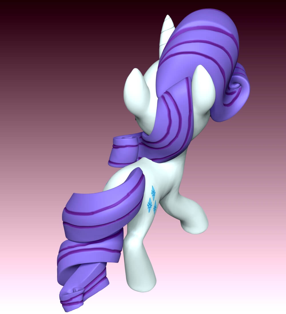 Rarity - My Little Pony 3D Model by lovemodel