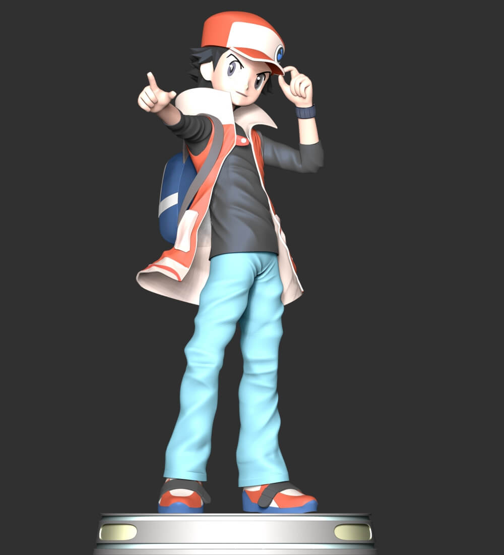 Red Pokemon Masters - 3D Model by lovemodel