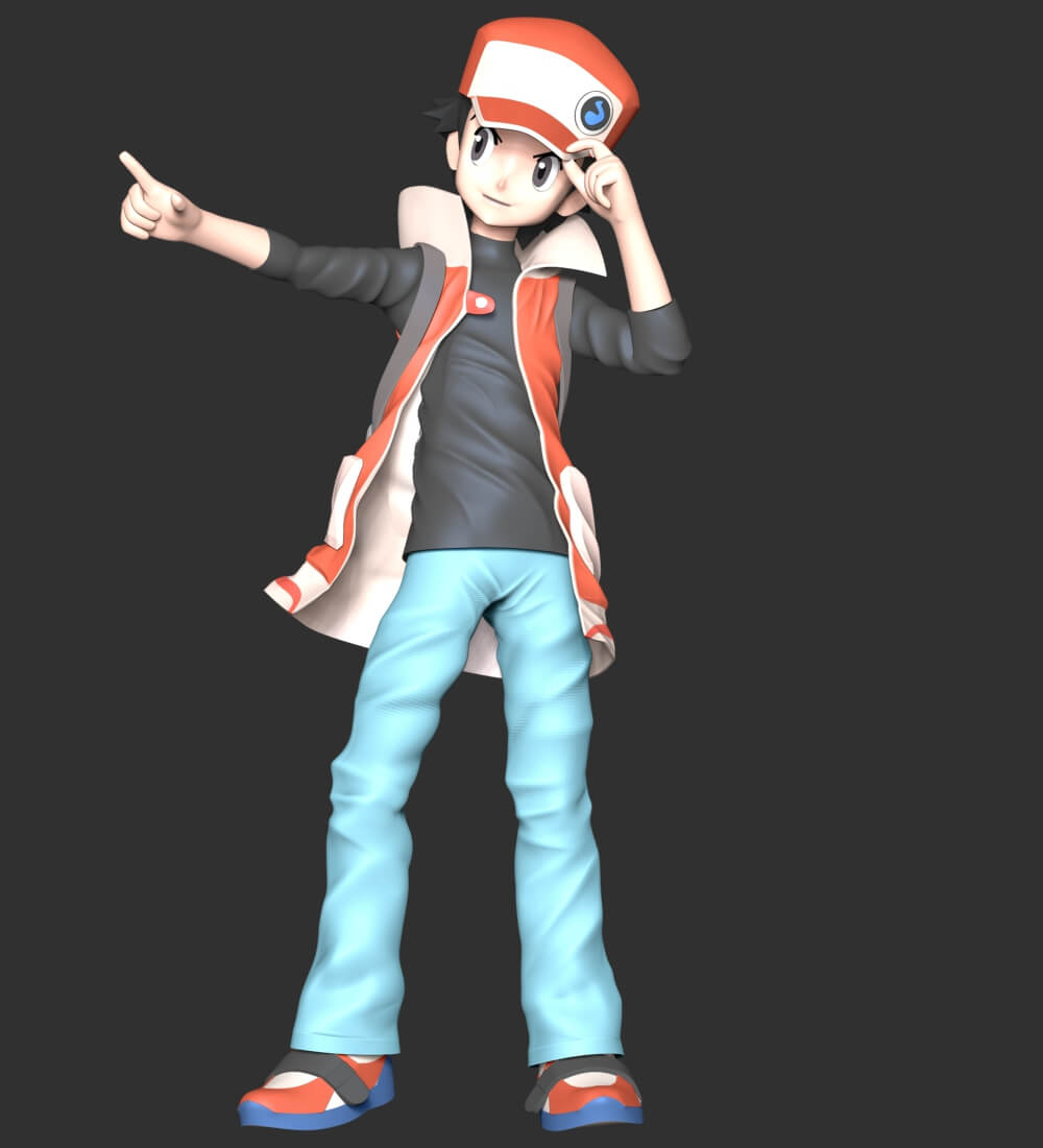 Red Pokemon Masters - 3D Model by lovemodel