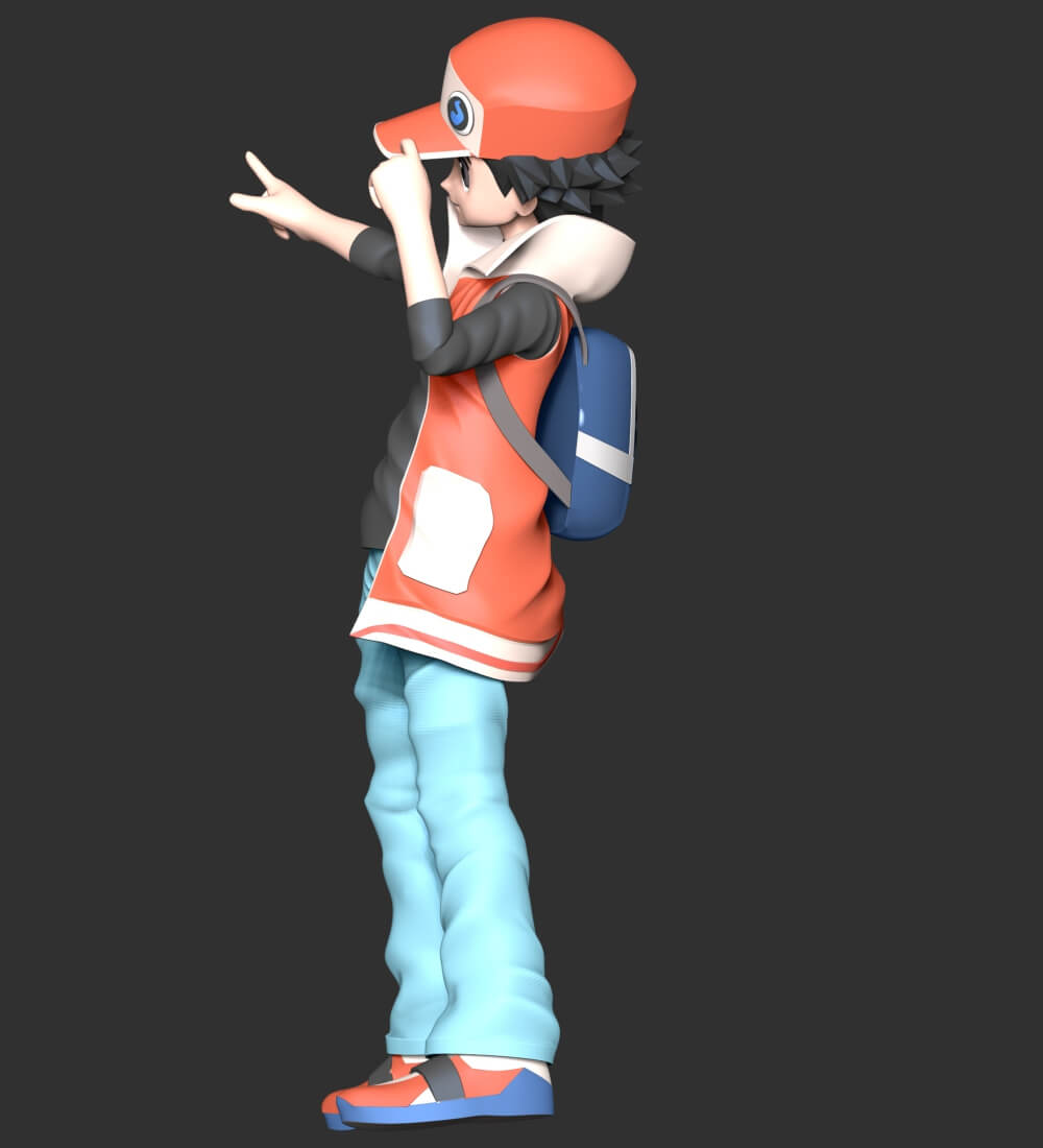 Red Pokemon Masters - 3D Model by lovemodel