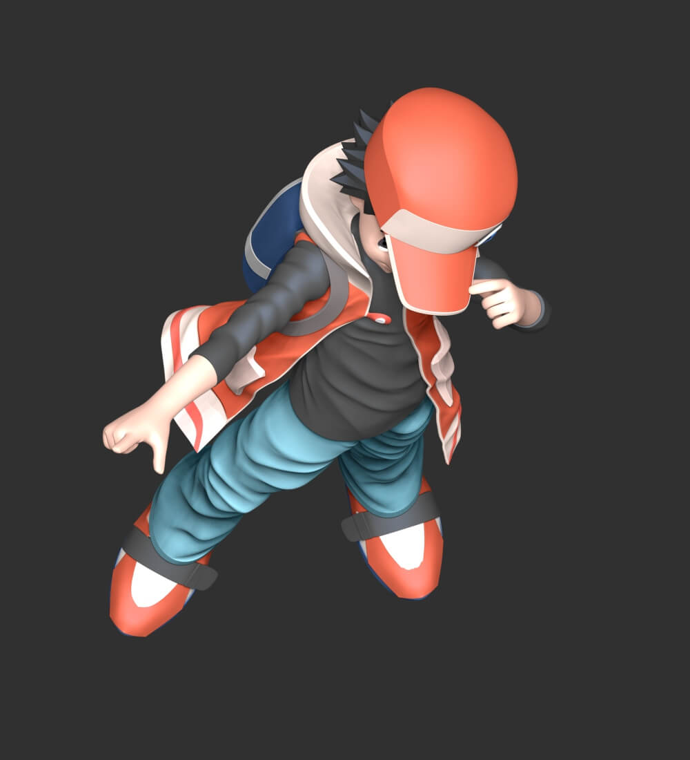 Red Pokemon Masters - 3D Model by lovemodel