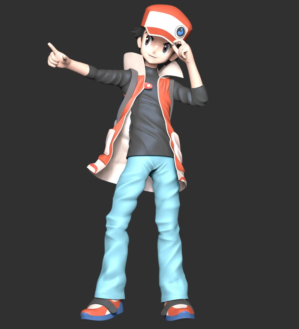 Red Pokemon Masters - 3D Model by lovemodel