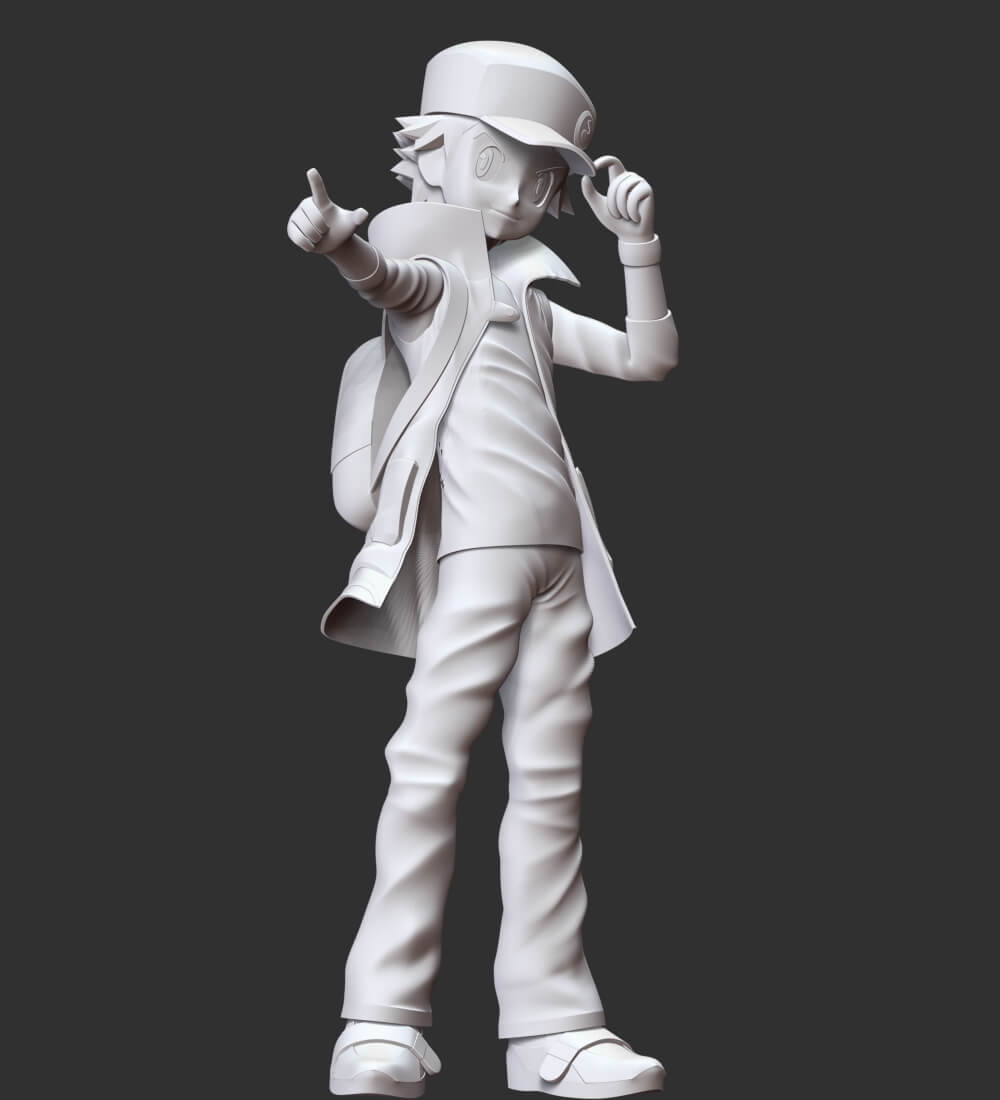 Red Pokemon Masters - 3D Model by lovemodel