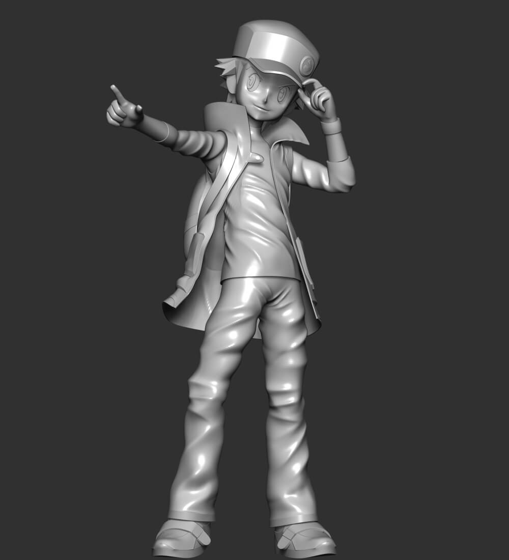 Red Pokemon Masters - 3D Model by lovemodel