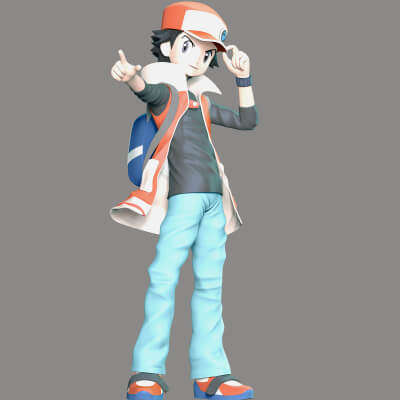 Red Pokemon Masters - 3D Model by lovemodel