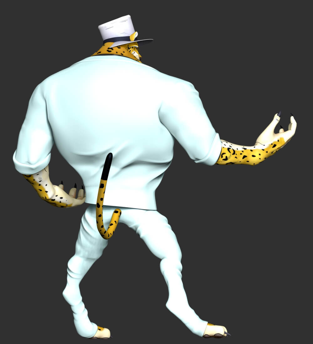 Rob Lucci Beast Form Leopard - One Piece 3D Model by lovemodel