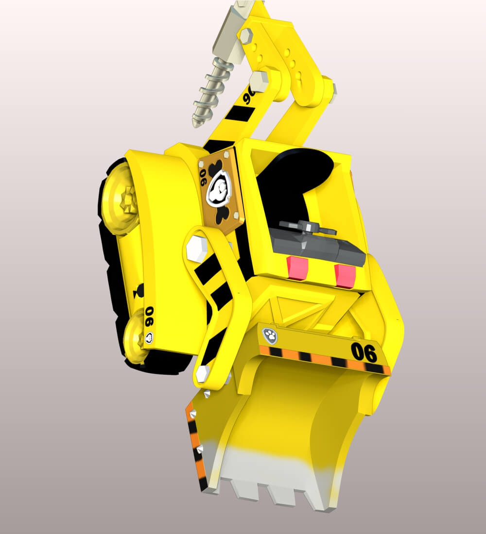 Rubble Bulldozer - Paw Patrol 3D Model by lovemodel