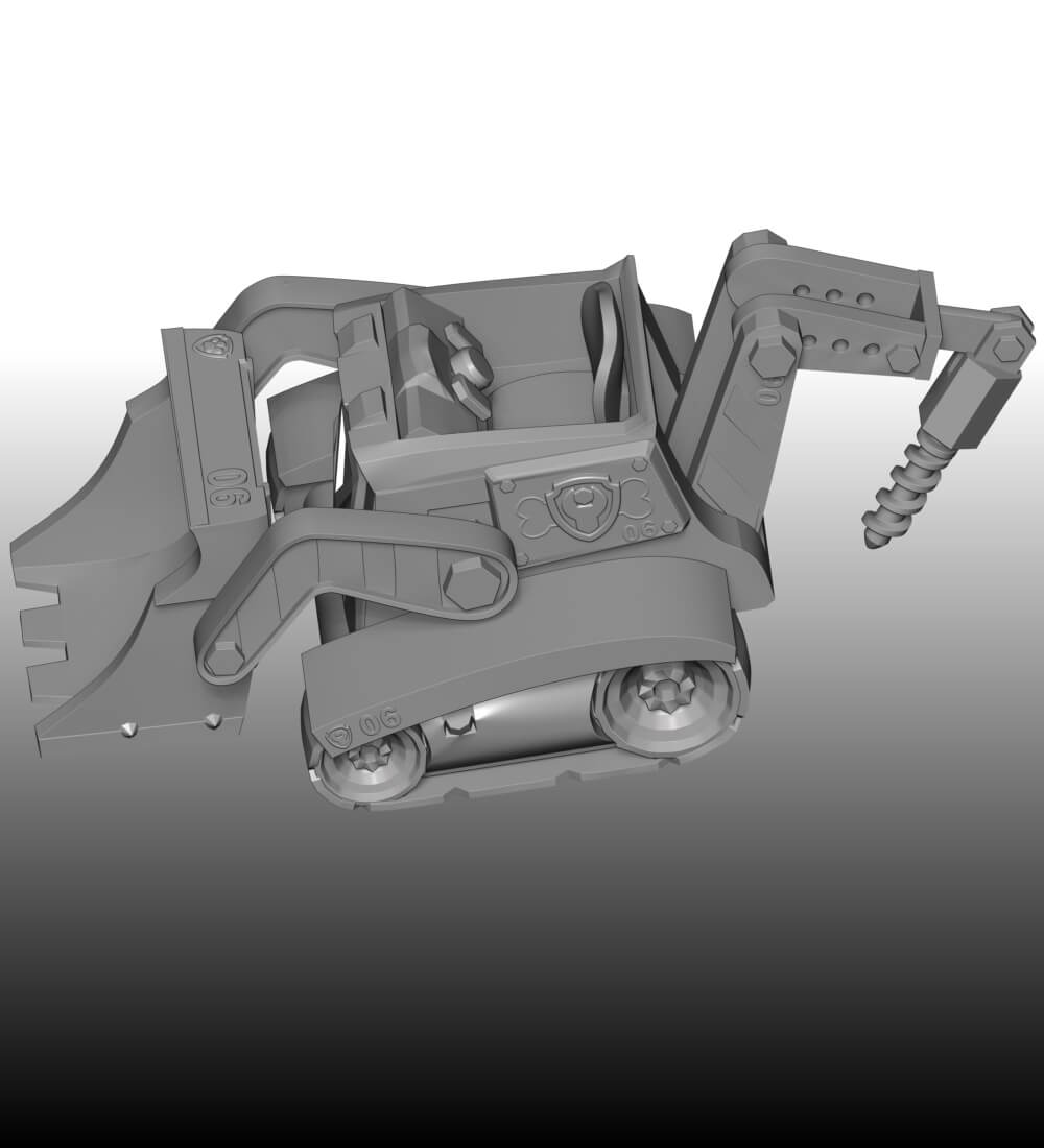 Rubble Bulldozer - Paw Patrol 3D Model by lovemodel