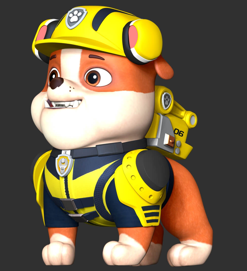 Rubble - Paw Patrol The Movie 3D Model by lovemodel