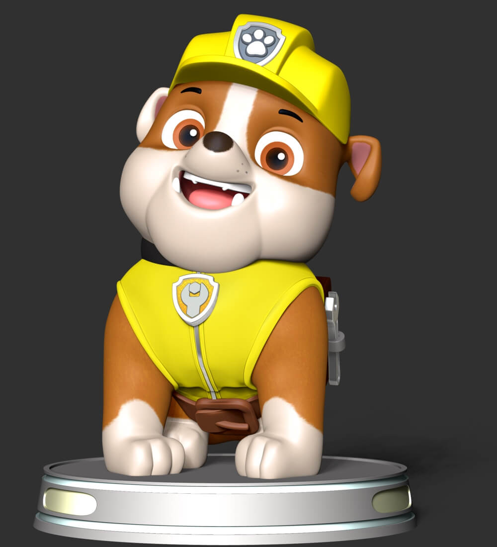 Rubble - Paw Patrol 3D Model by lovemodel