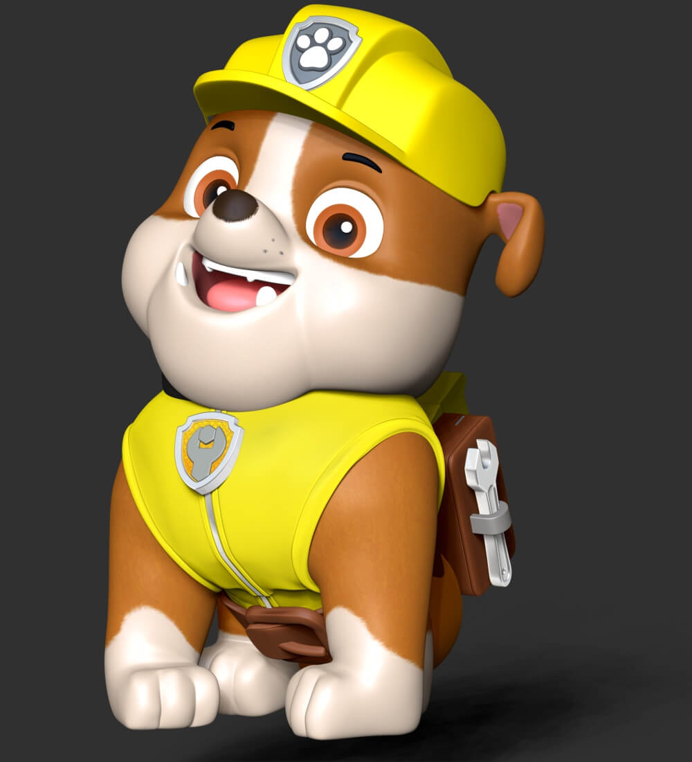 Rubble - Paw Patrol 3D Print Model by lovemodel