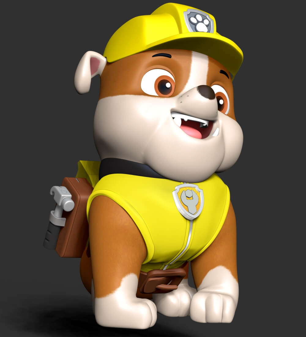 Rubble - Paw Patrol 3D Print Model by lovemodel
