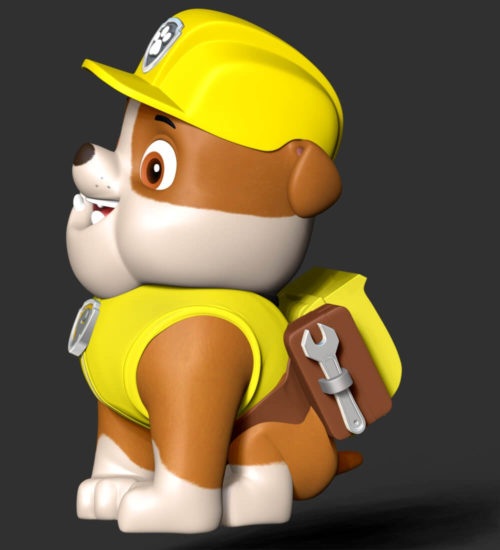 Rubble - Paw Patrol 3D Model by lovemodel