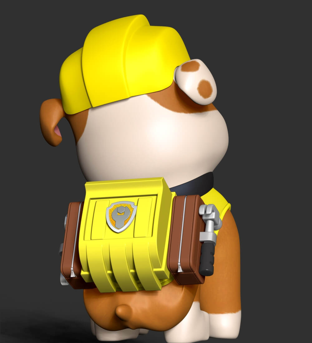 Rubble - Paw Patrol 3D Model by lovemodel