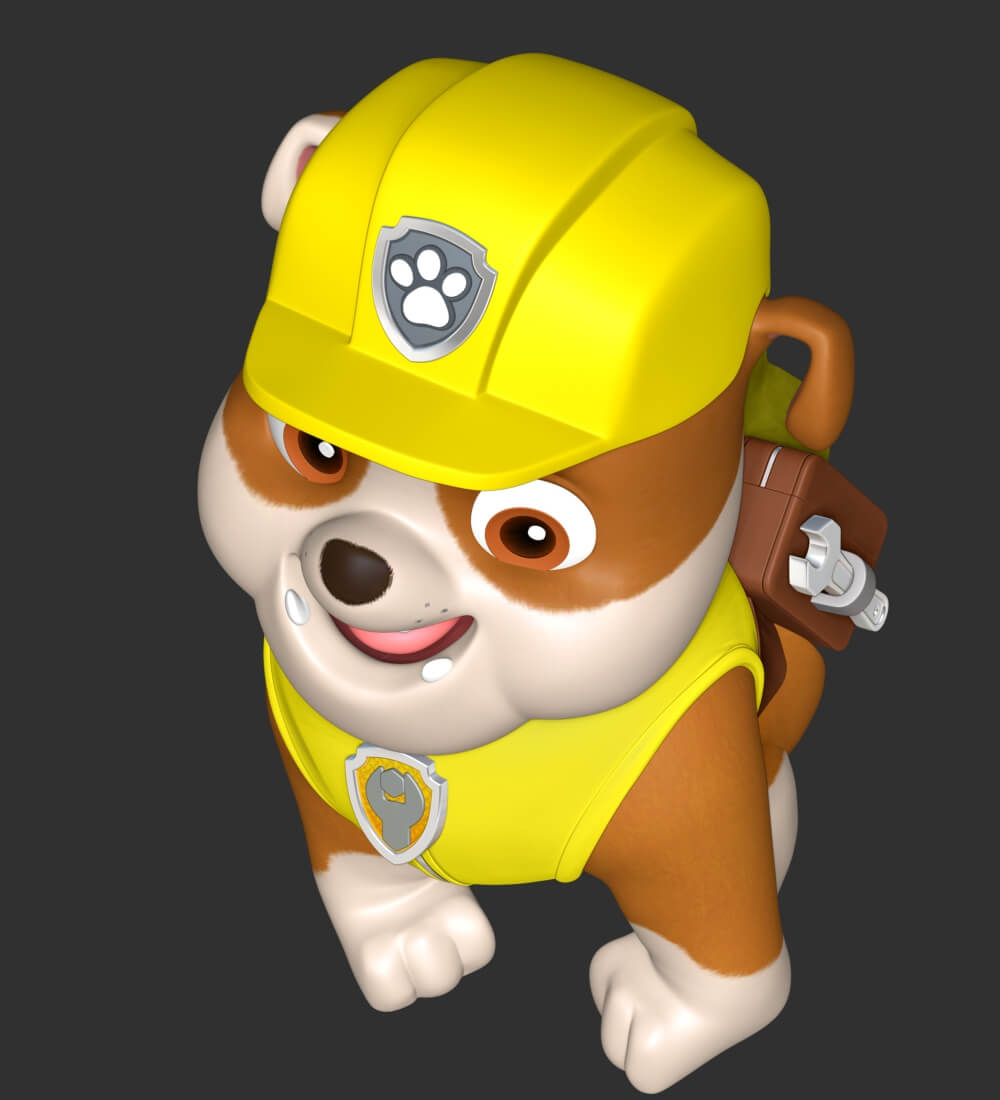Rubble - Paw Patrol 3D Model by lovemodel