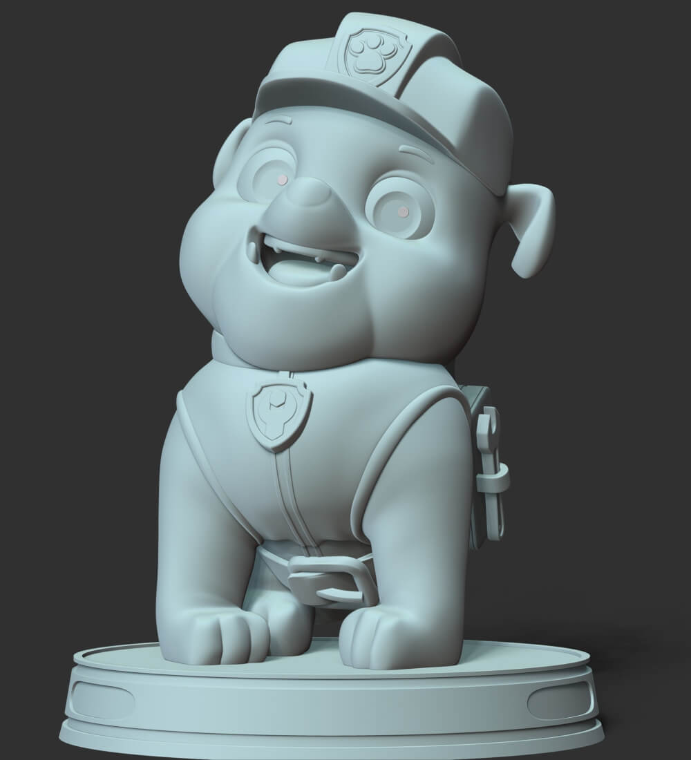 Rubble - Paw Patrol 3D Model by lovemodel