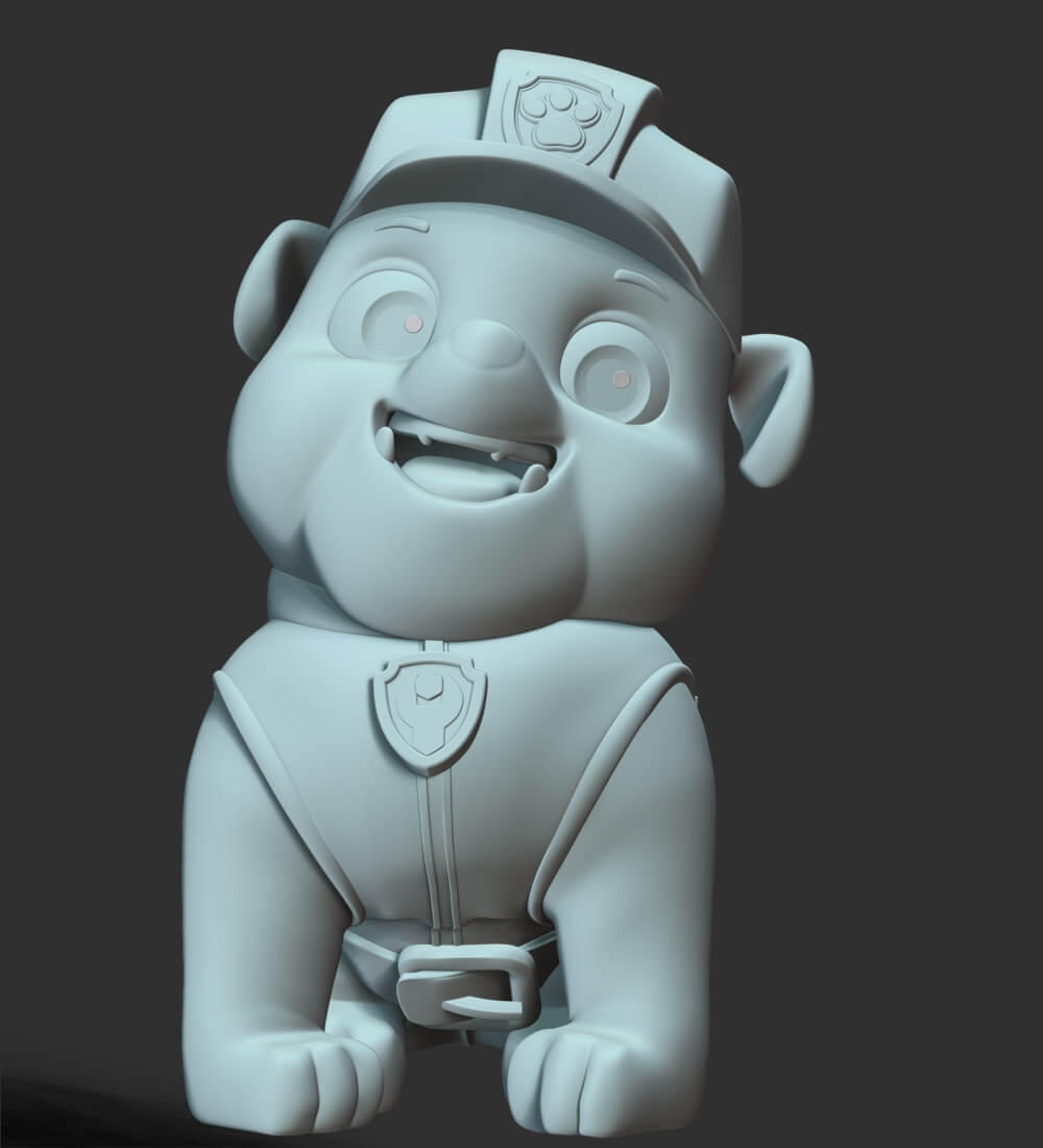 Rubble - Paw Patrol 3D Model by lovemodel