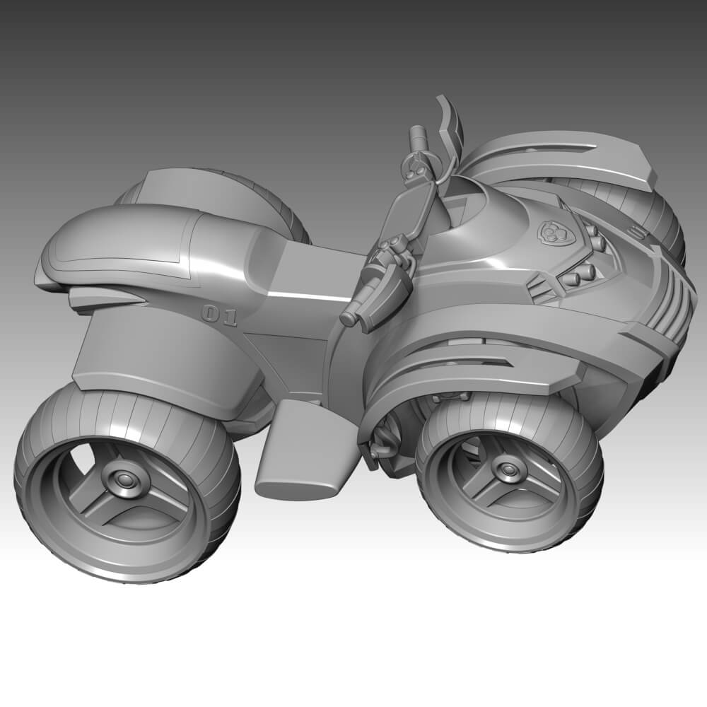 Ryder Bike - Paw Patrol 3D Model by lovemodel