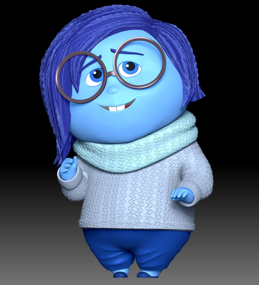 Sadness - Inside Out 3D Model by lovemodel