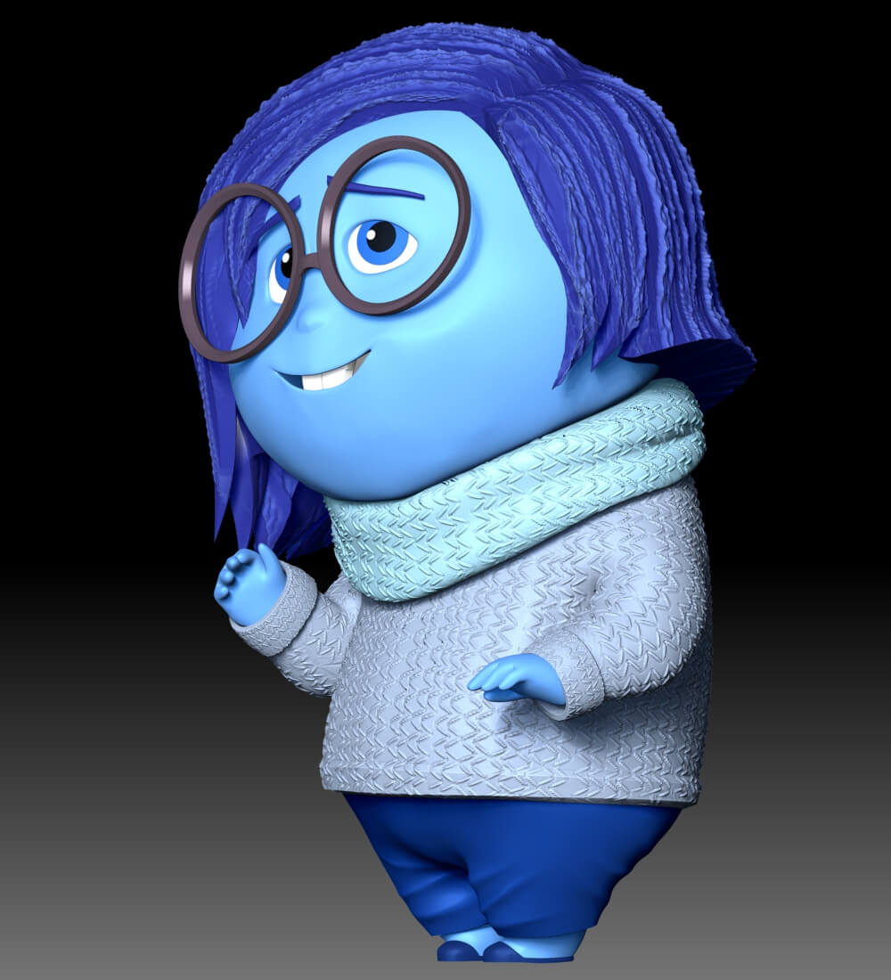 Sadness - Inside Out 3D Model by lovemodel