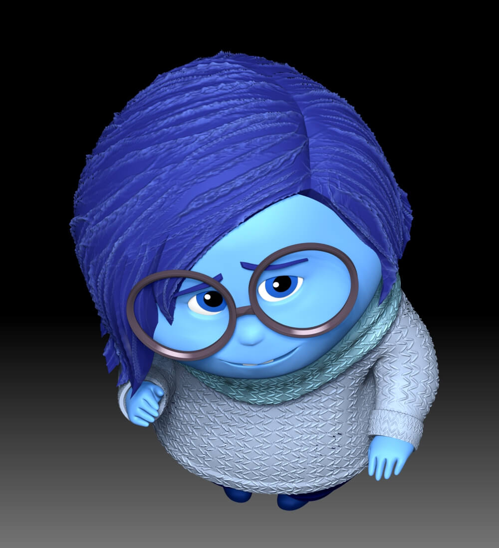 Sadness - Inside Out 3D Model by lovemodel
