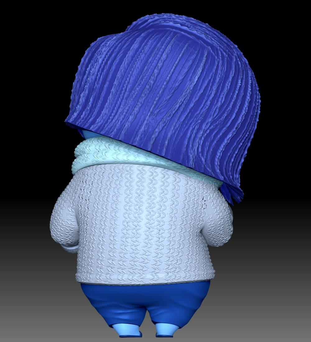 Sadness - Inside Out 3D Model by lovemodel