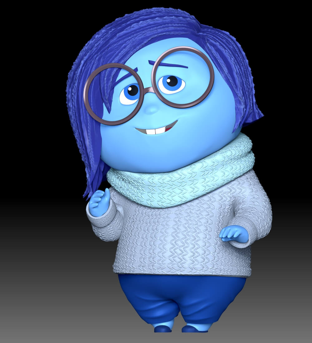 Sadness - Inside Out 3D Model by lovemodel