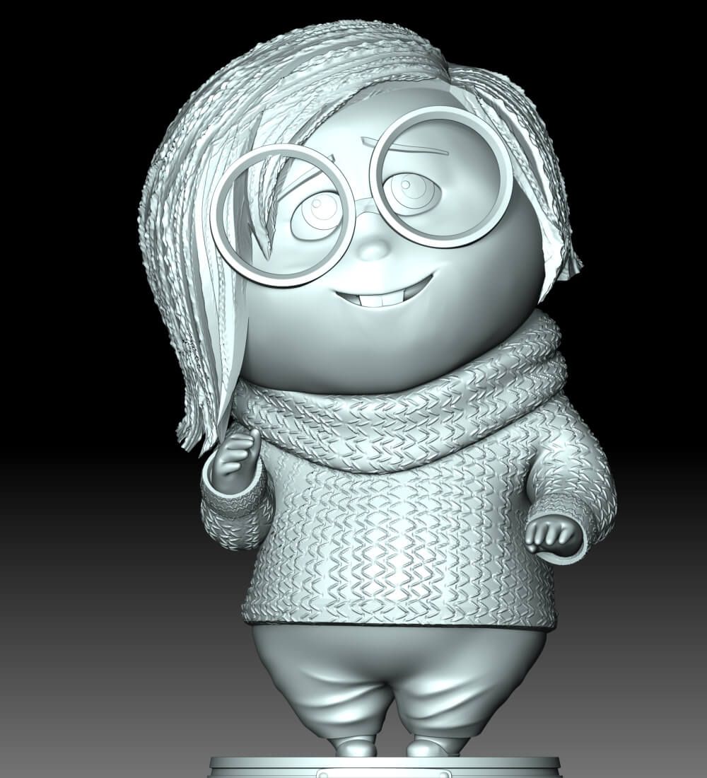 Sadness - Inside Out 3D Model by lovemodel