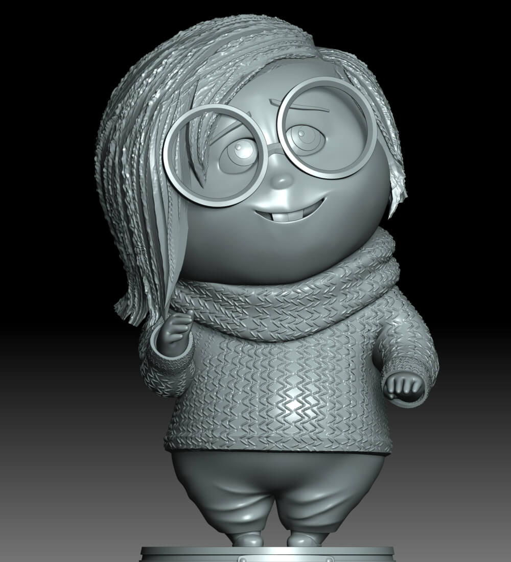 Sadness - Inside Out 3D Model by lovemodel