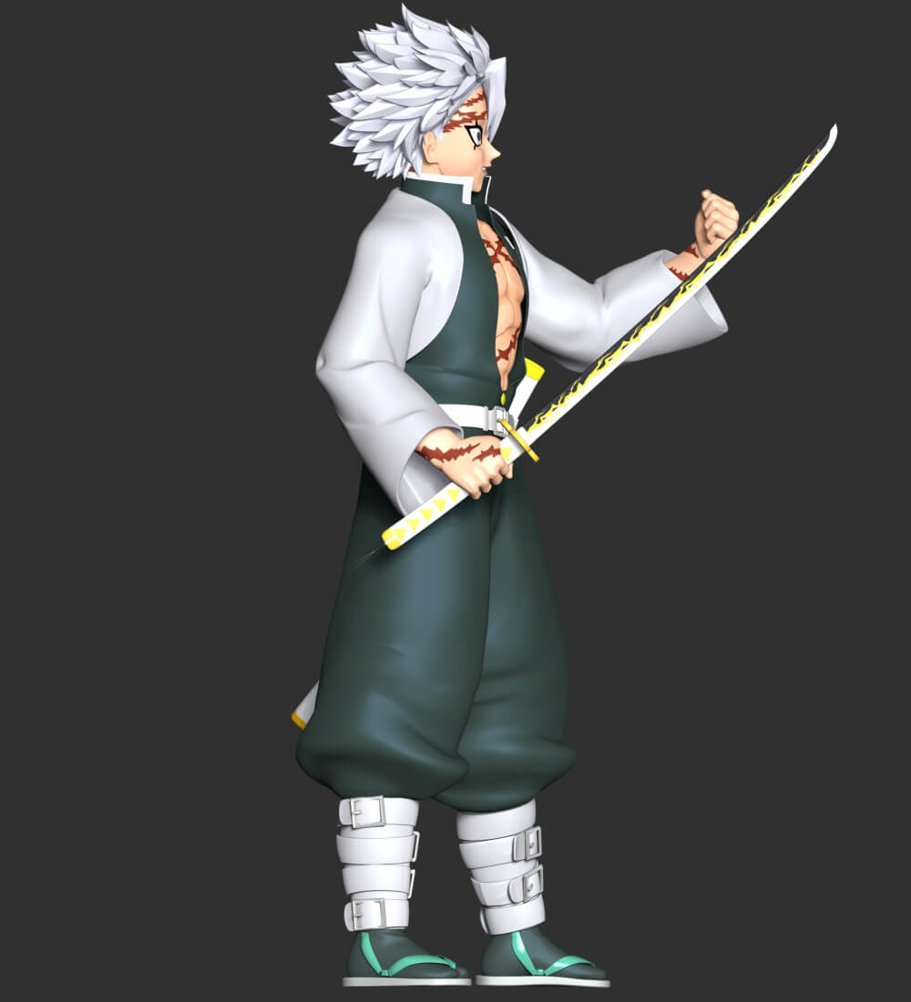 Sanemi Shinazugawa - Demon Slayer Kimetsu No Yaiba 3D Model by lovemodel