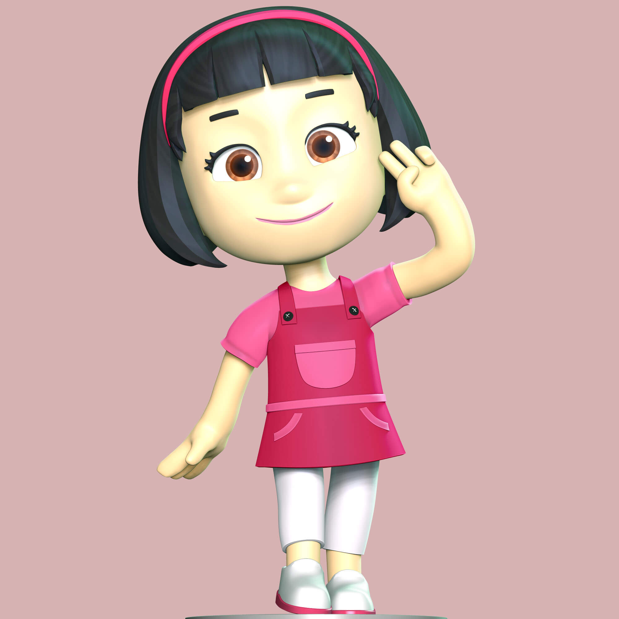 Sarah - Paw Patrol 3D Model by lovemodel