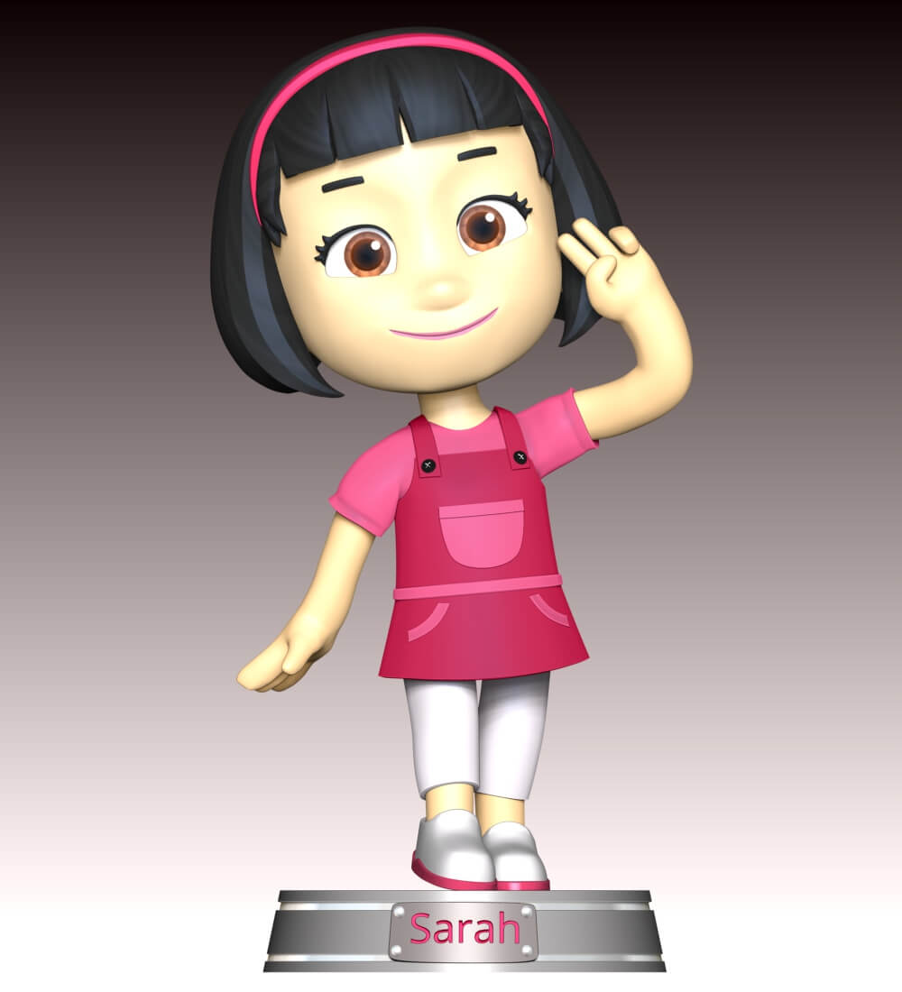 Sarah - Paw Patrol 3D Model by lovemodel