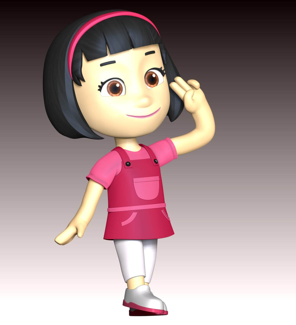 Sarah - Paw Patrol 3D Model by lovemodel