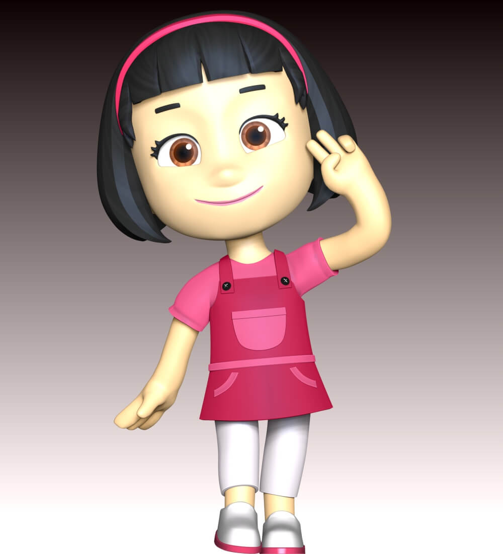 Sarah - Paw Patrol 3D Model by lovemodel