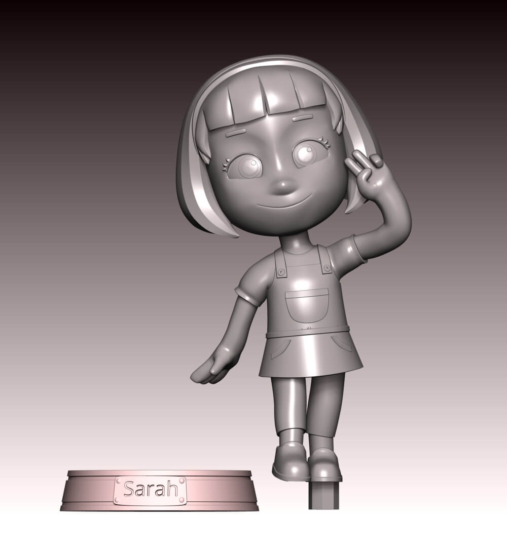 Sarah - Paw Patrol 3D Model by lovemodel