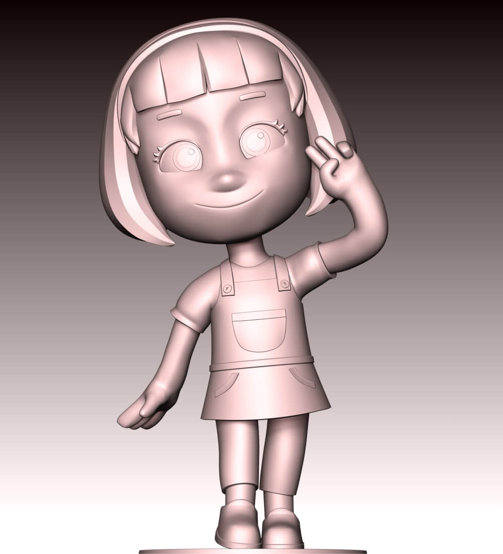 Sarah - Paw Patrol 3D Model by lovemodel