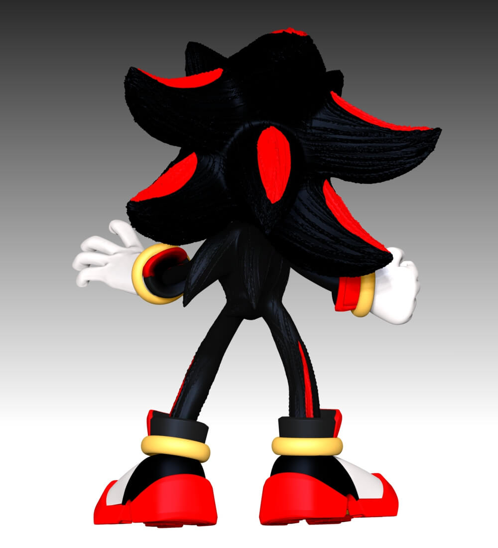 Shadow The Hedgehog 3 Fan Art - 3D Model by lovemodel