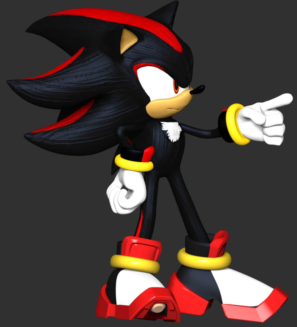 Shadow - The Hedgehog 3D Model by lovemodel