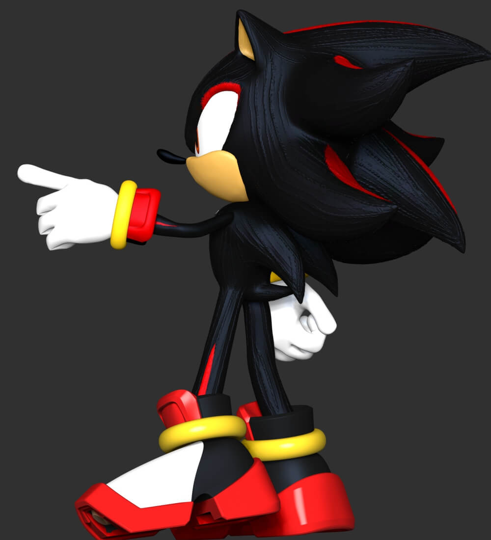 Shadow - The Hedgehog 3D Model by lovemodel
