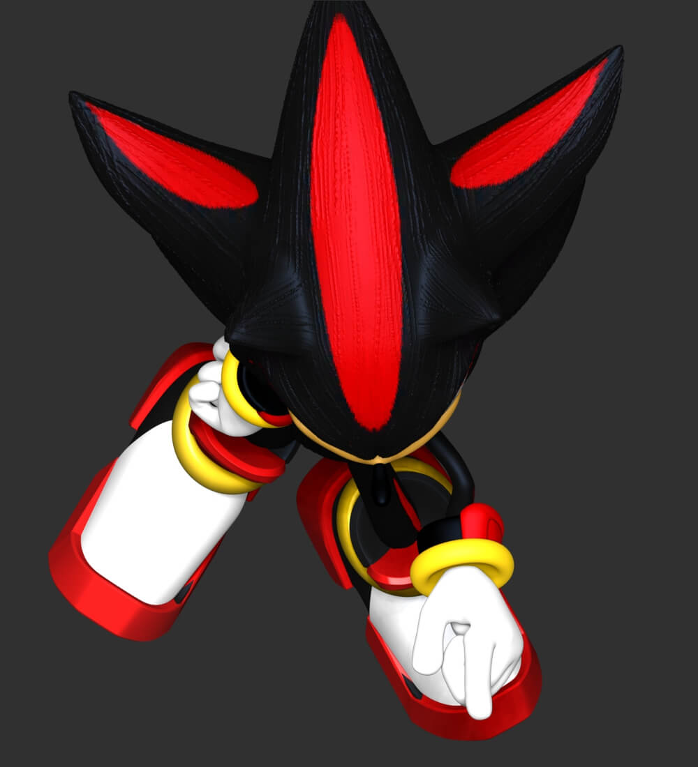 Shadow - The Hedgehog 3D Model by lovemodel