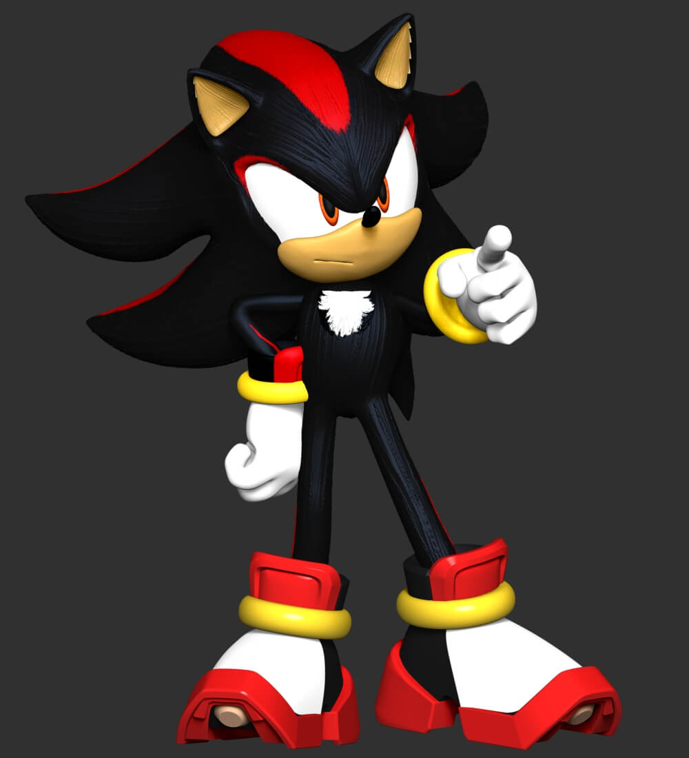 Shadow - The Hedgehog 3D Model by lovemodel