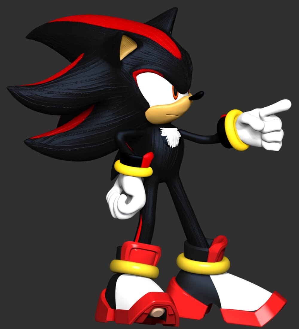 Shadow - The Hedgehog 3D Model by lovemodel